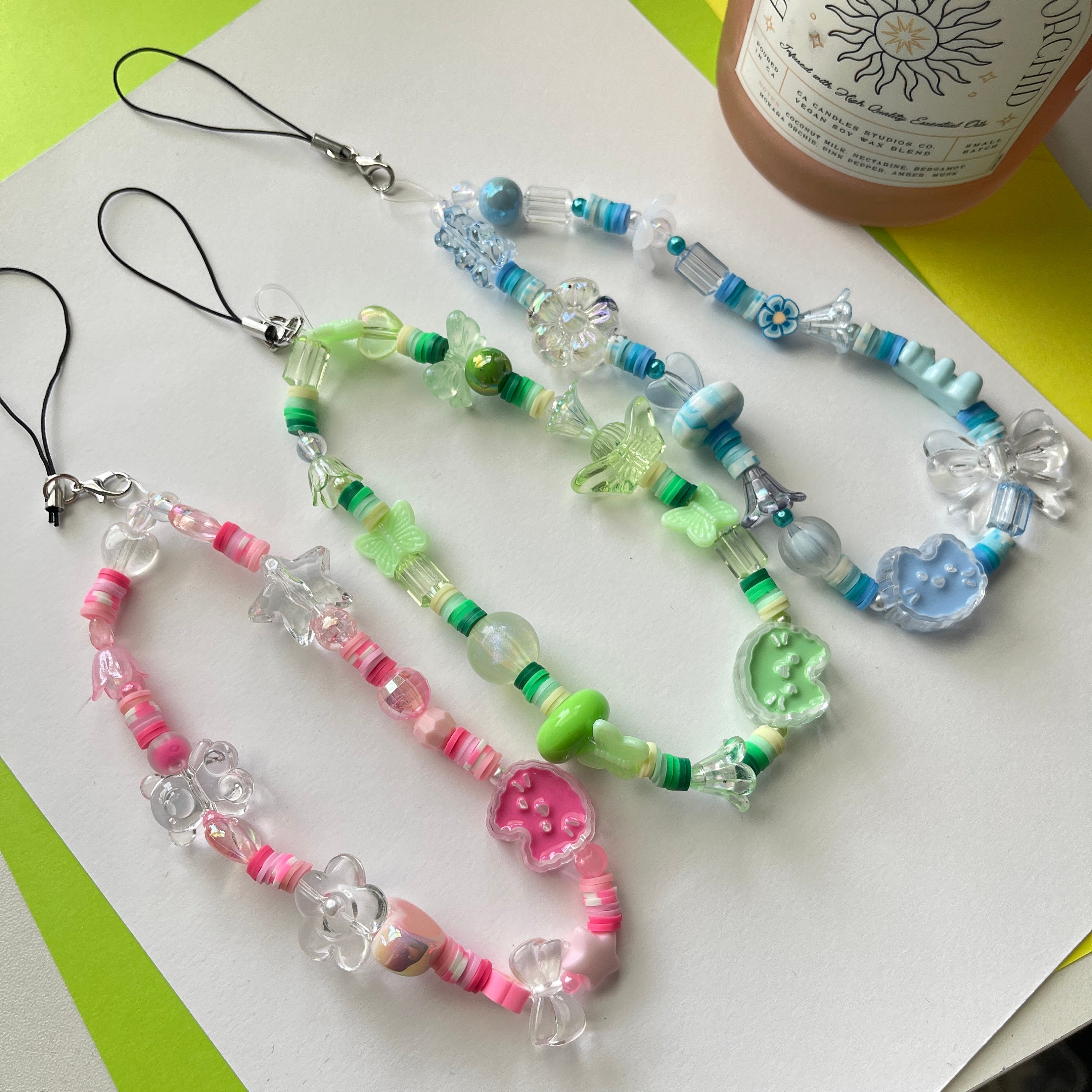 Colorful Phone Charm Straps | Phone Accessories | Phone Lanyard - Etsy