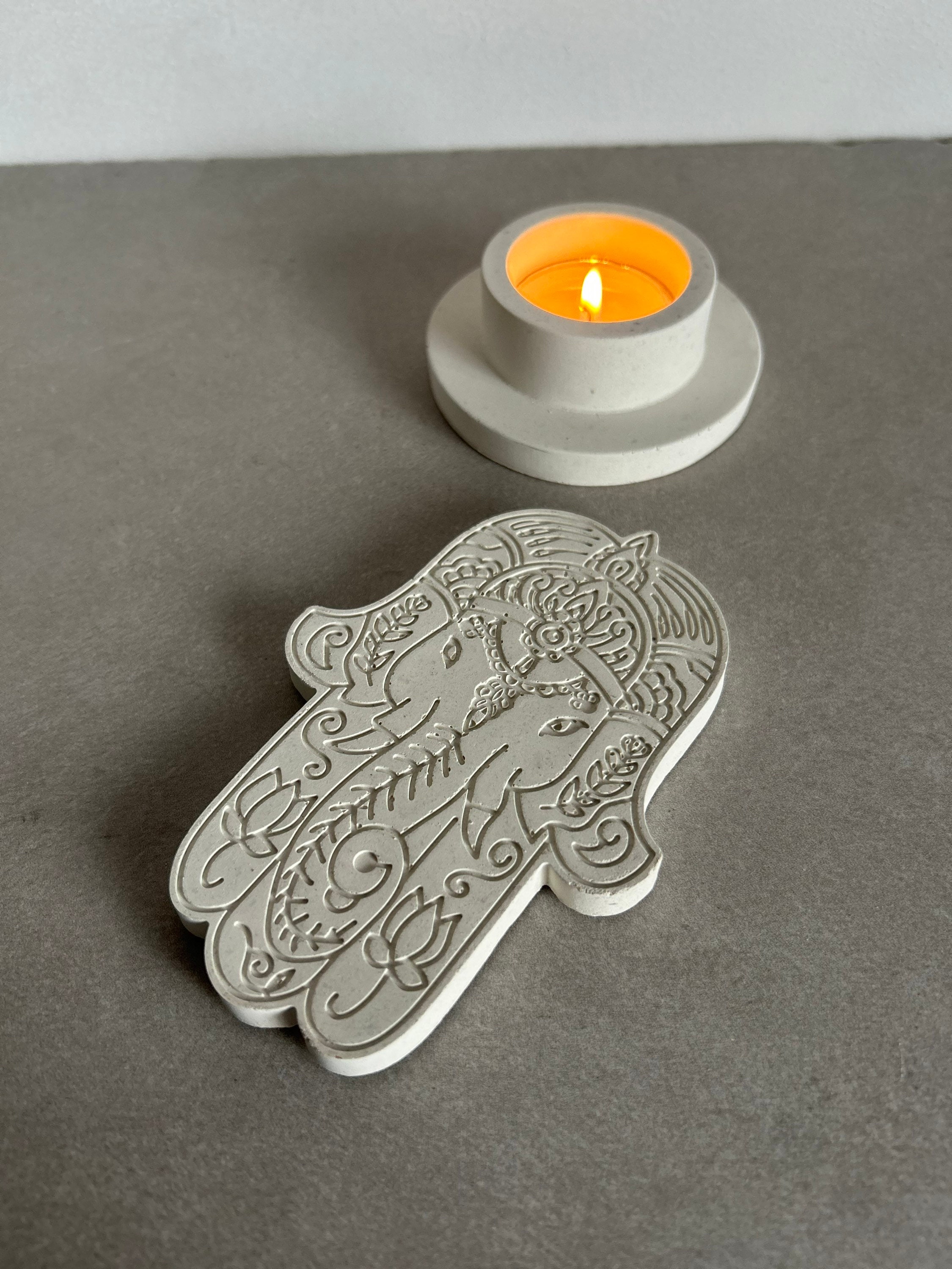 Concrete Ganesh Hamsa Hand - Etsy