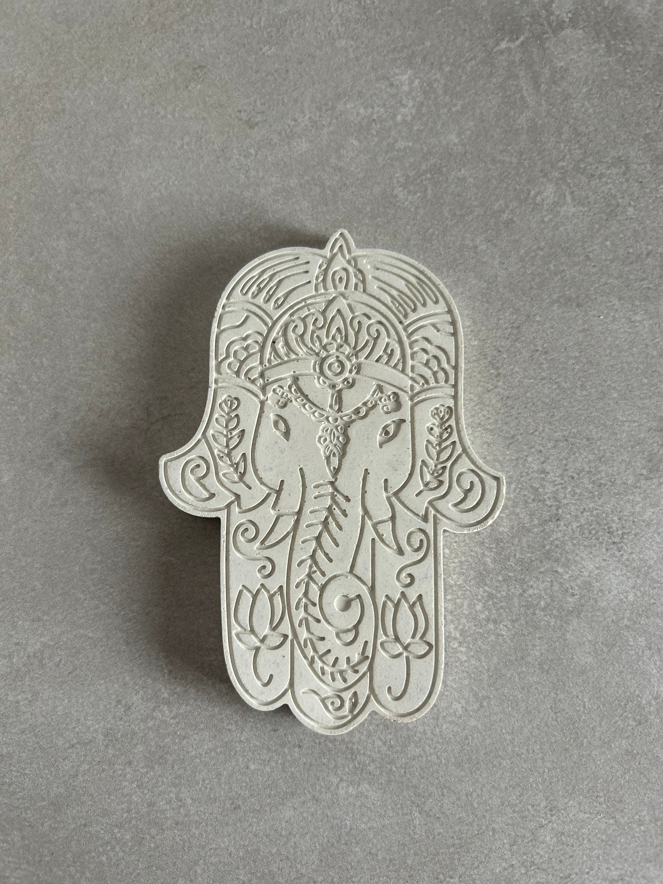 Concrete Ganesh Hamsa Hand - Etsy