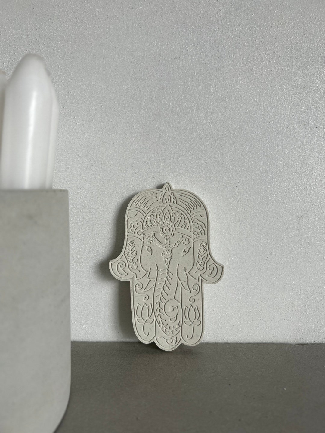 Concrete Ganesh Hamsa Hand - Etsy