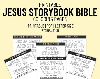 Jesus Storybook Bible ADVENT Coloring Pages, Advent Printables ...