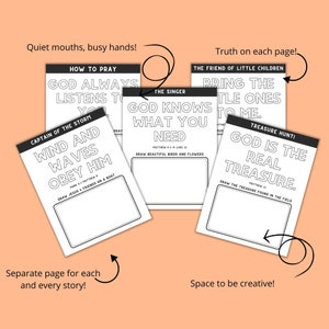 Jesus Storybook Bible Coloring Pages for Kids Stories 28-33, Printable ...