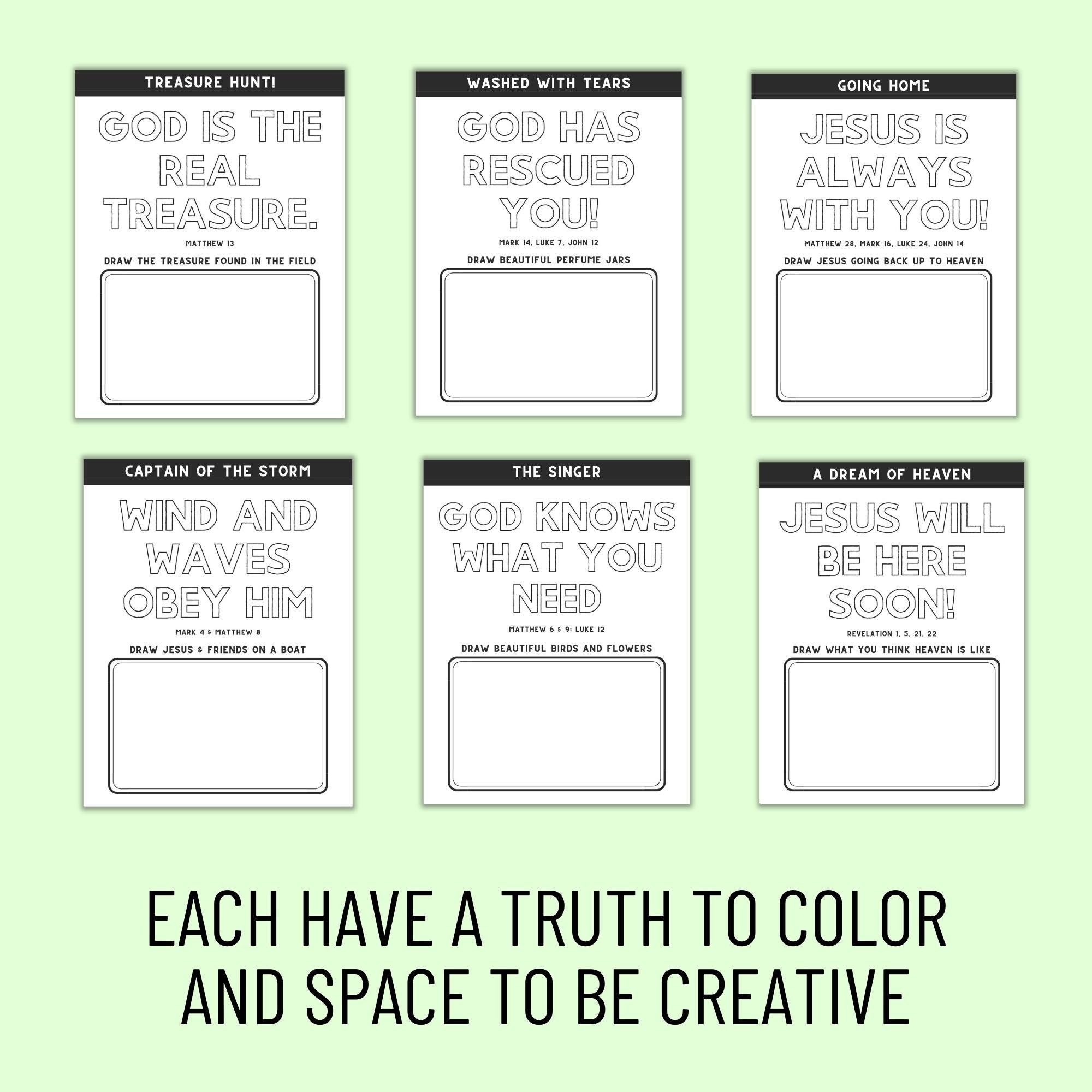 Jesus Storybook Bible Coloring Pages for Kids ENTIRE NEW TESTAMENT ...