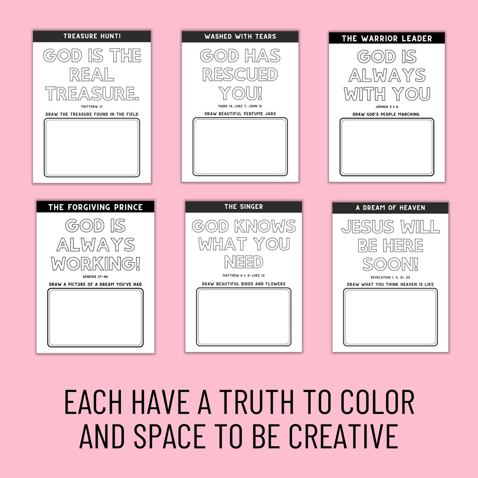 Jesus Storybook Bible Coloring Pages for Kids ENTIRE STORYBOOK BIBLE ...