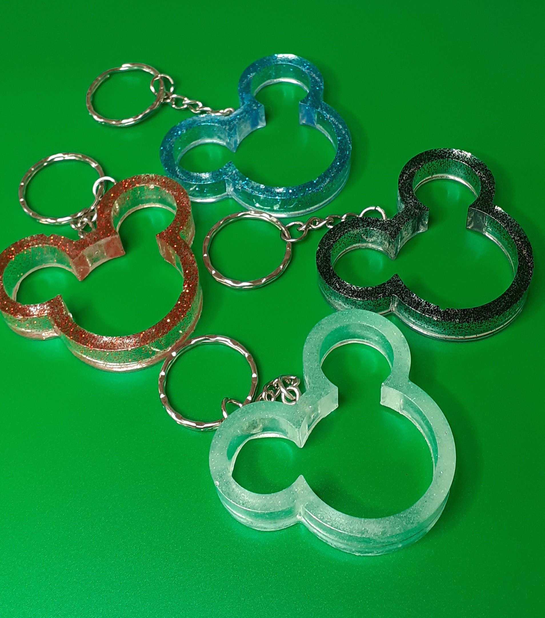 Keyrings Mickey Mouse Head Shape - Etsy