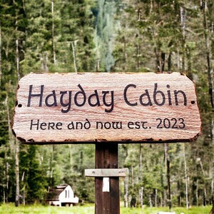 Rustic, Oak, Personalised, Outdoor, Weather Proof, Wooden, Chunky Oak ...