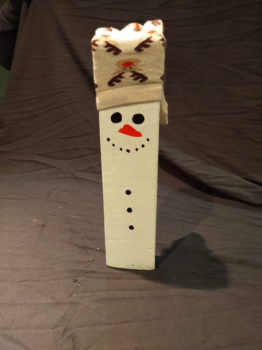 Rustic Christmas Festive Snowman Ornament - Etsy