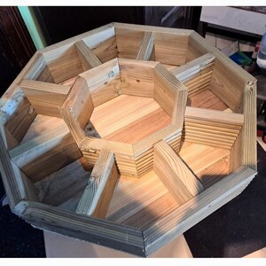 Rotating Lazy Susan Raised OCTAGONAL HERB Patio Veg Planter.disability ...