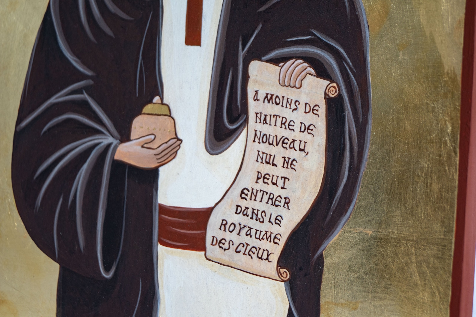 St Nicodemus the Myrophorus Icon, Hand Painted in France 30x23cm - Etsy