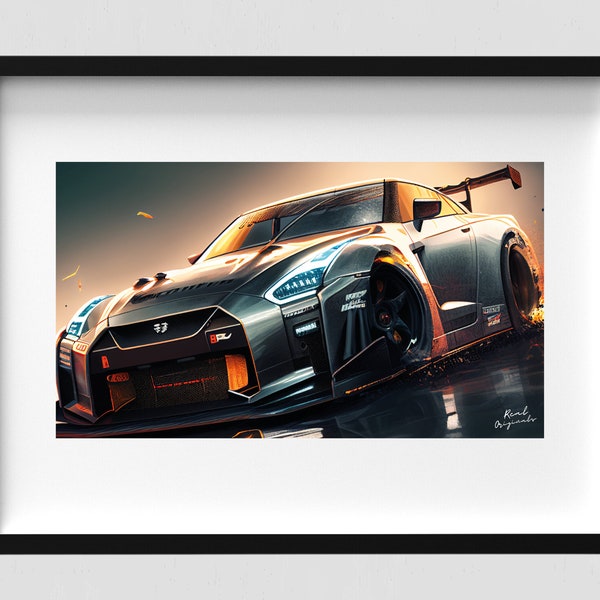 Nissan Gtr R35 Wall Art - Etsy