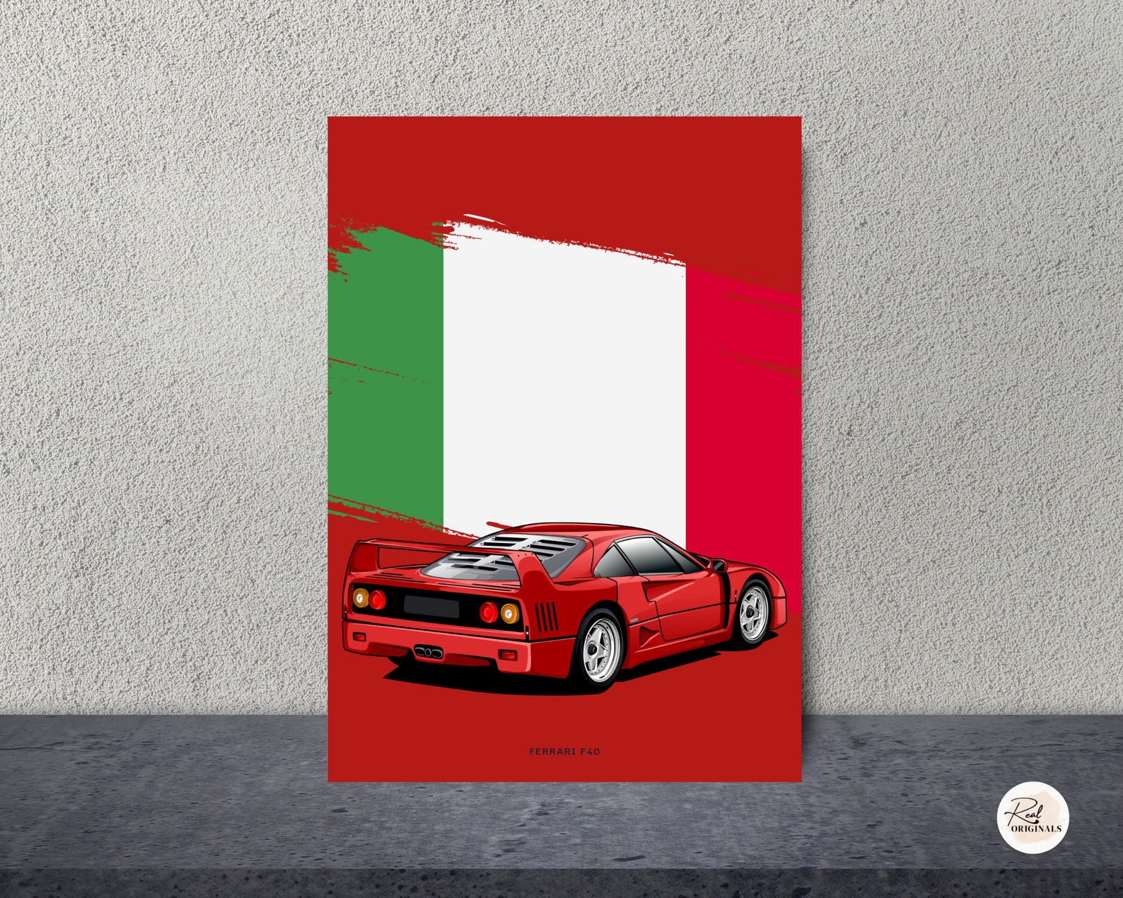 Ferrari F40 Postcard - Pdf File Printable Digital File - Etsy