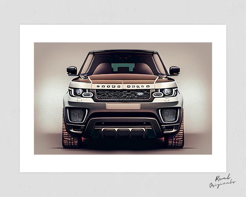 Range Rover Sport Poster | Land Rover Poster | Sports Car Poster | Gift ...