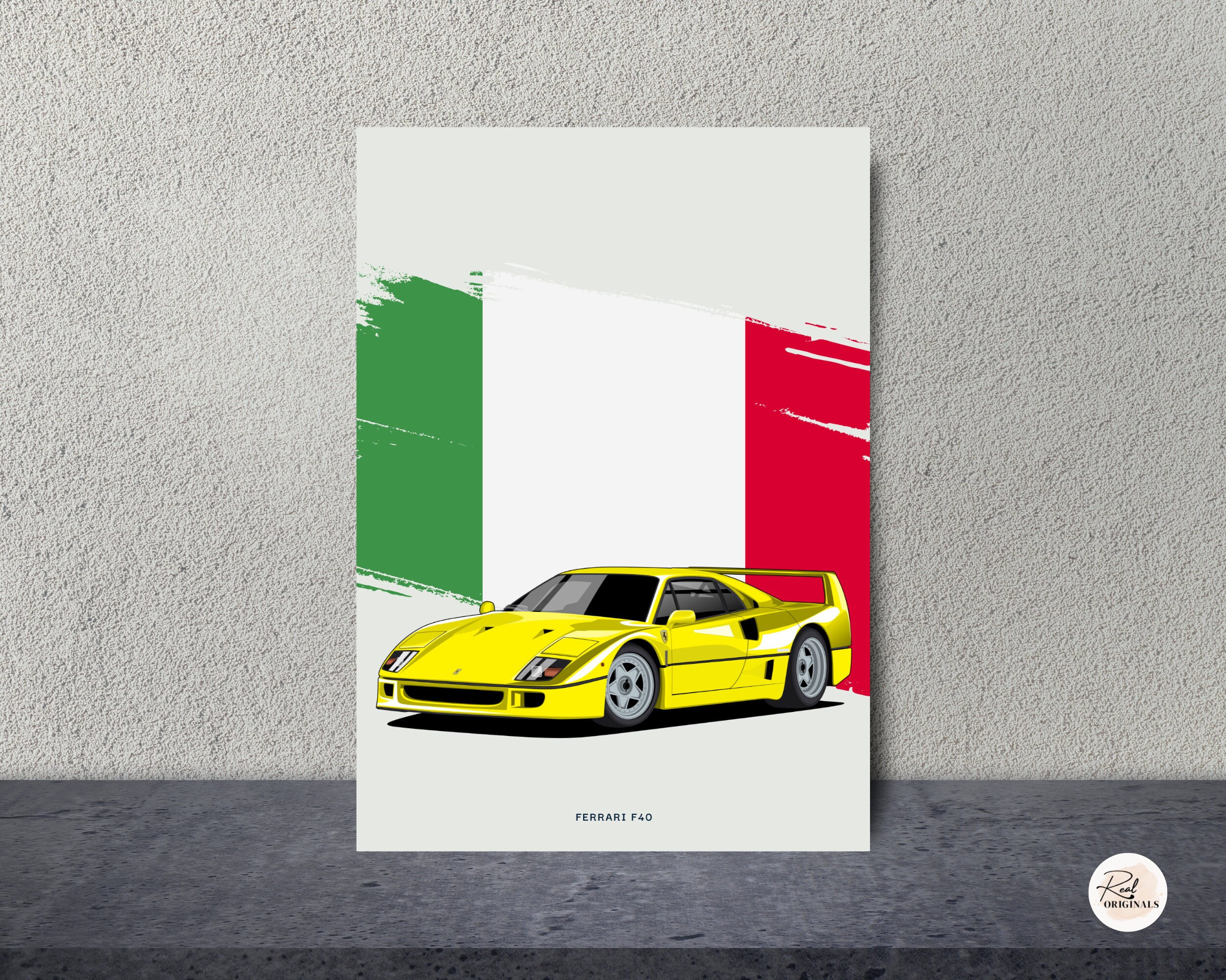 Ferrari F40 Postcard - Pdf File Printable Digital File - Etsy