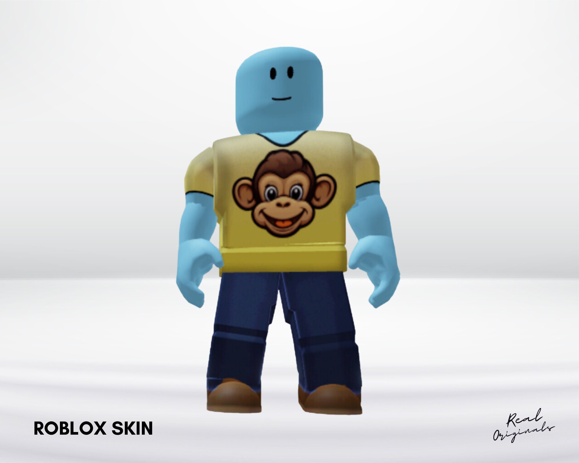 Roblox Monkey Shirt Jeans - Etsy