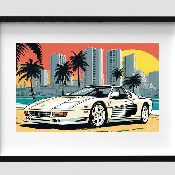 Ferrari Testarossa - Etsy