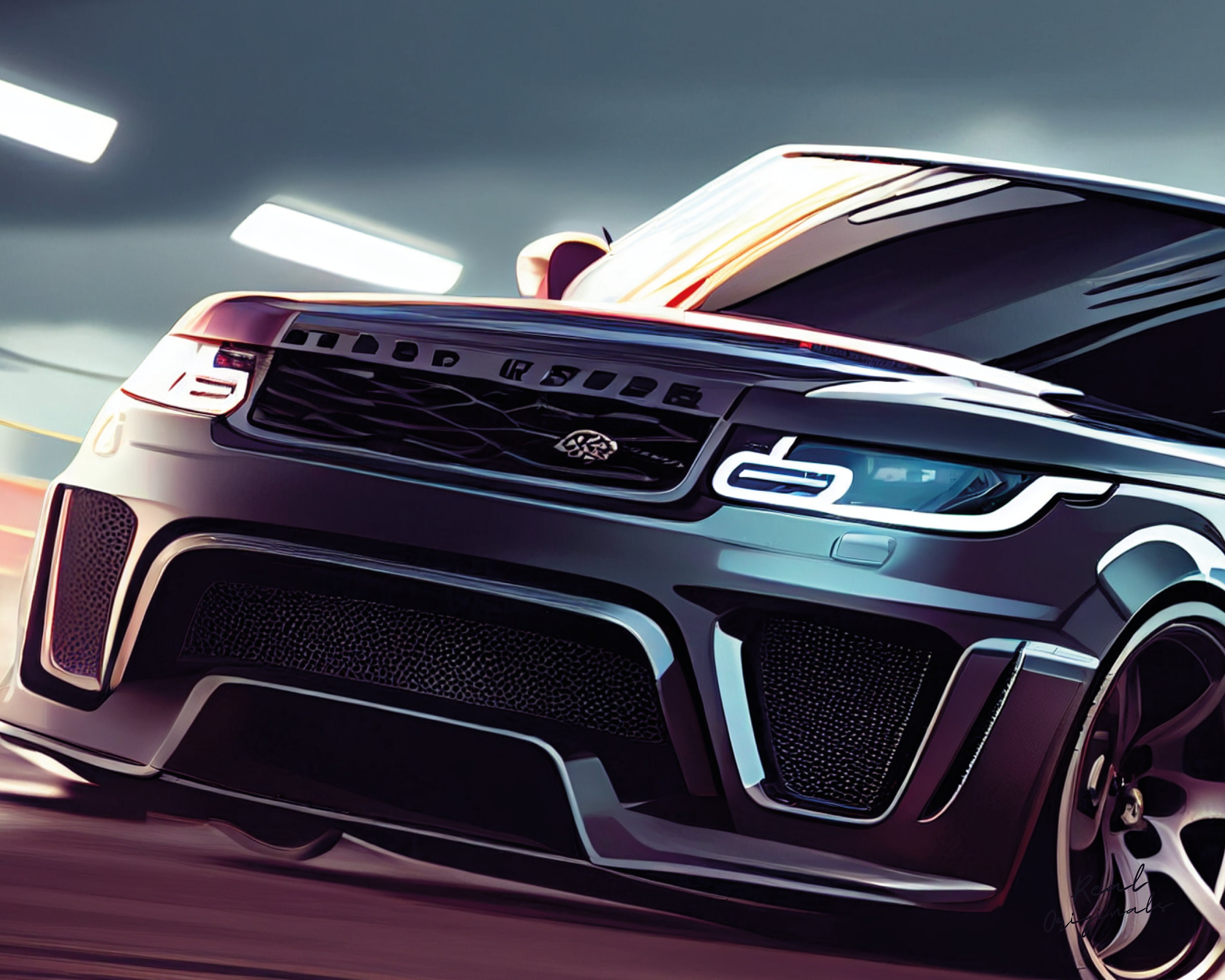 Range Rover Sport Art | Racing Car | Iconic Car Art | Movie Car Poster ...