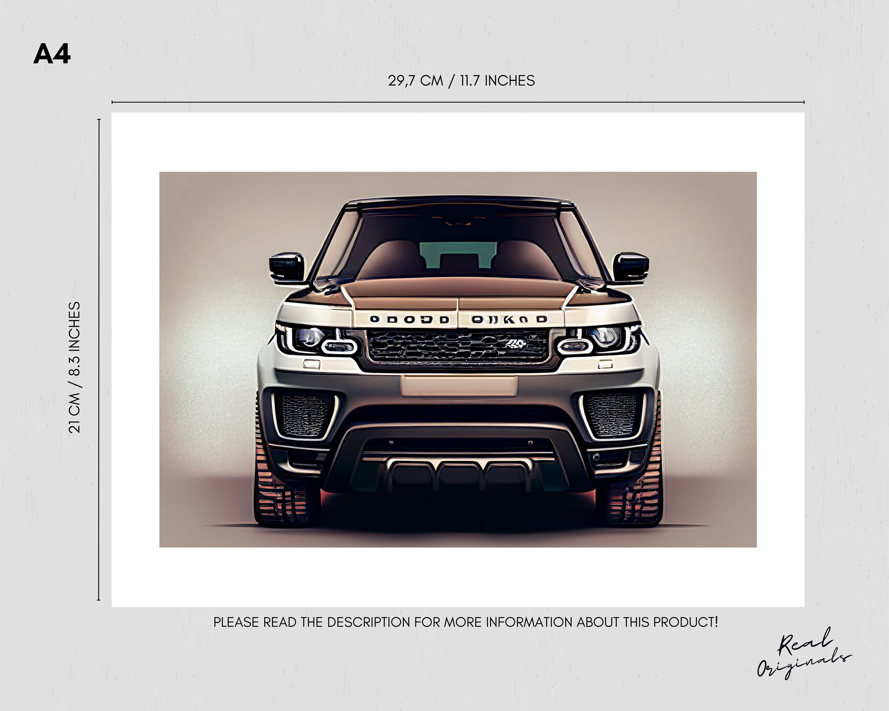 Range Rover Sport Poster | Land Rover Poster | Sports Car Poster | Gift ...