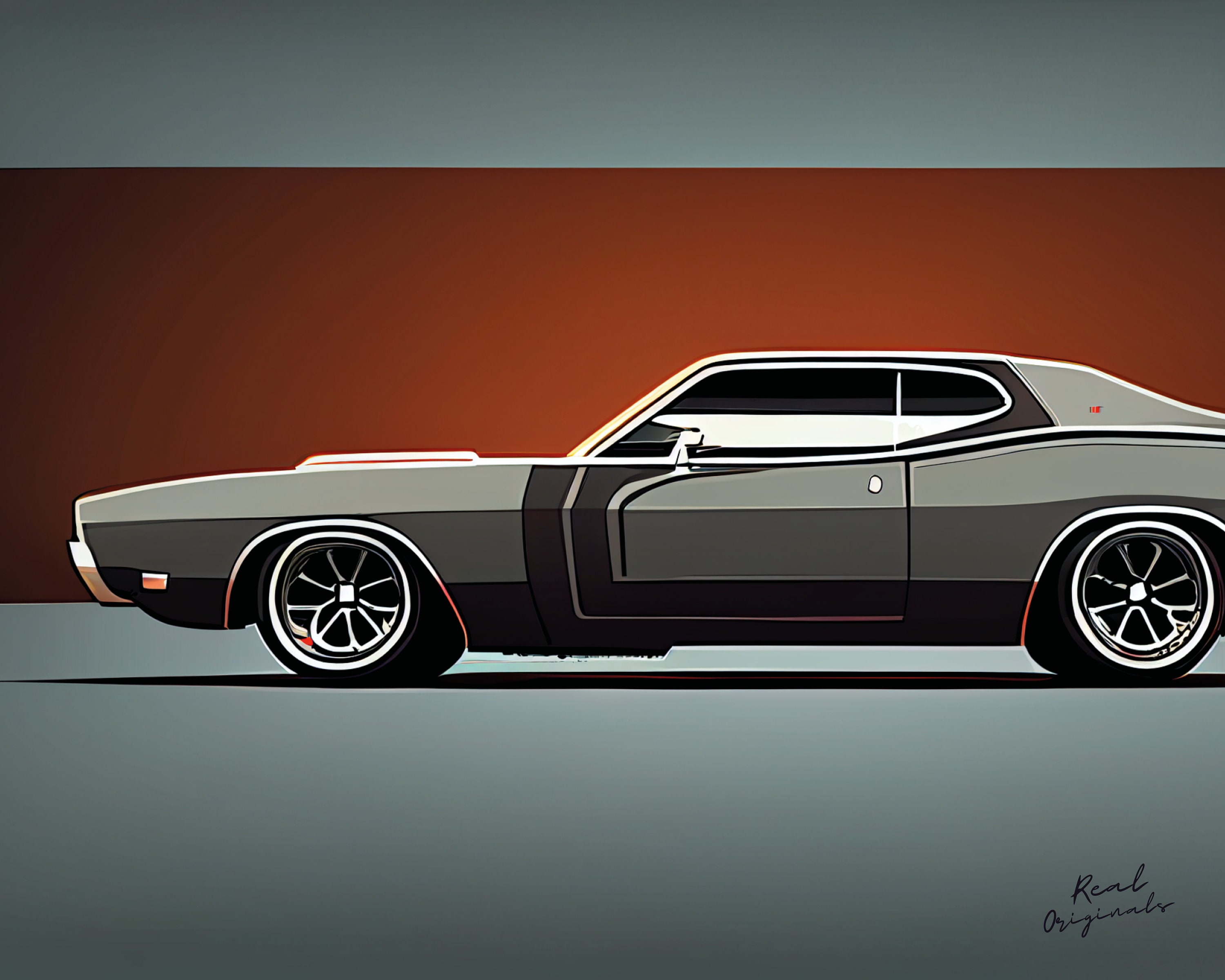 Dodge Charger Poster | Charger Wall Art | American Muscle Car | Gift ...