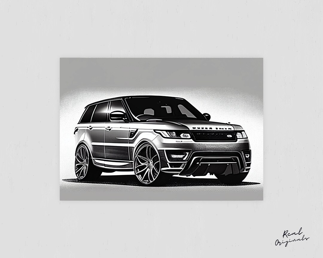 Range Rover Sport Silver - Card - Birthday Card - Size 4.1 X 5.8 Inch ...