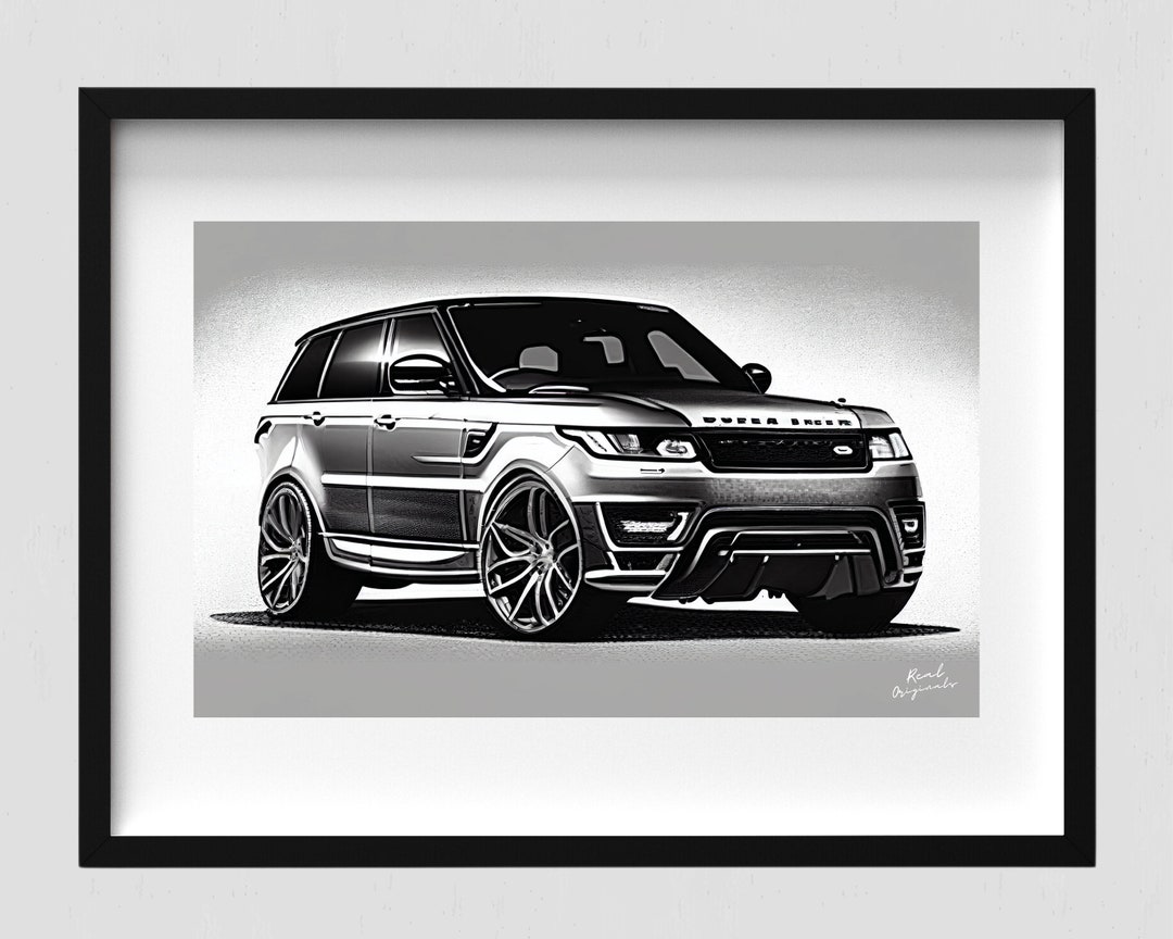 Range Rover Sport Poster | Land Rover Poster | Sports Car Poster ...