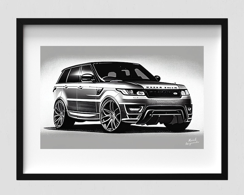 Range Rover Sport Poster | Land Rover Poster | Sports Car Poster ...