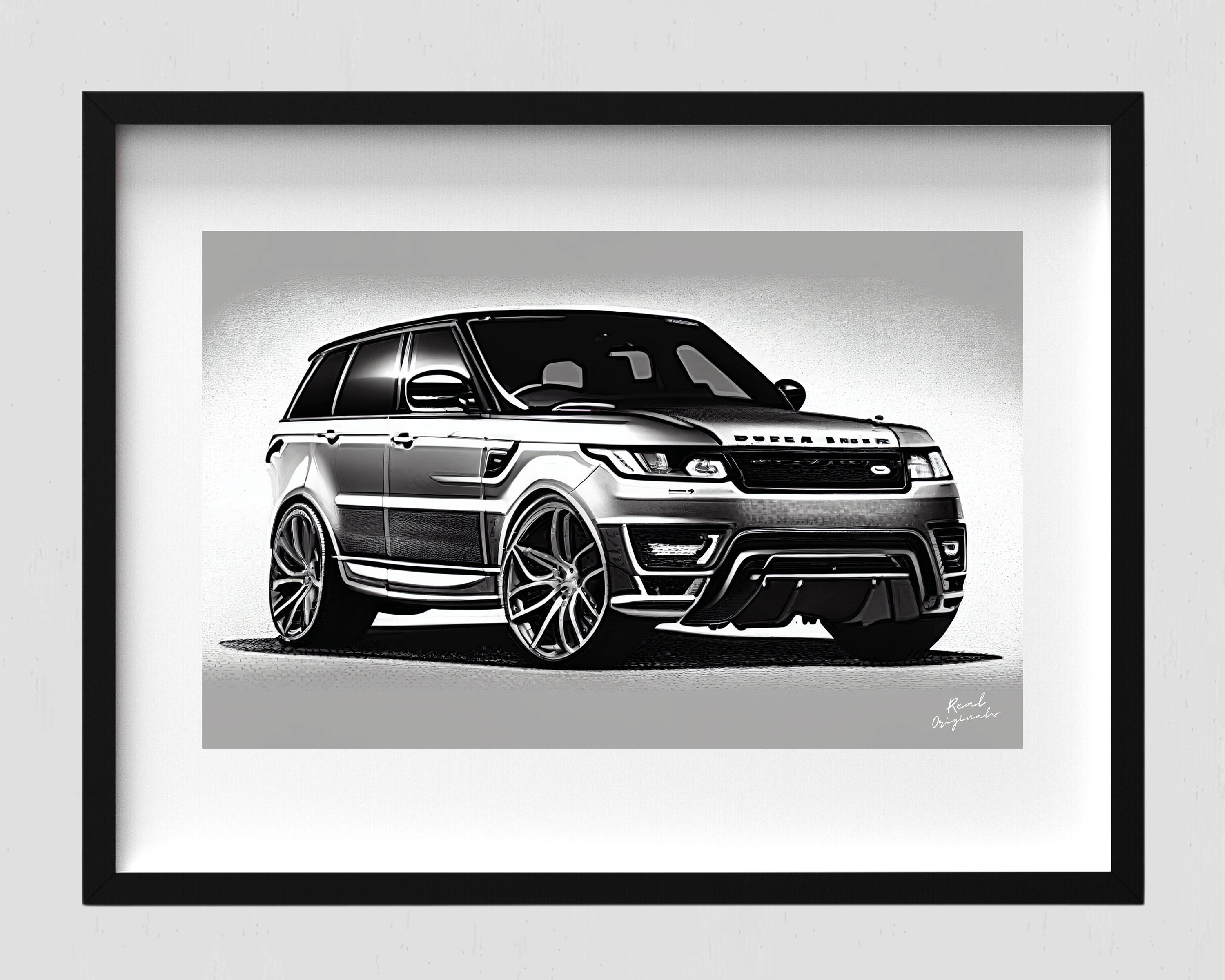 Range Rover Sport Poster | Land Rover Poster | Sports Car Poster ...