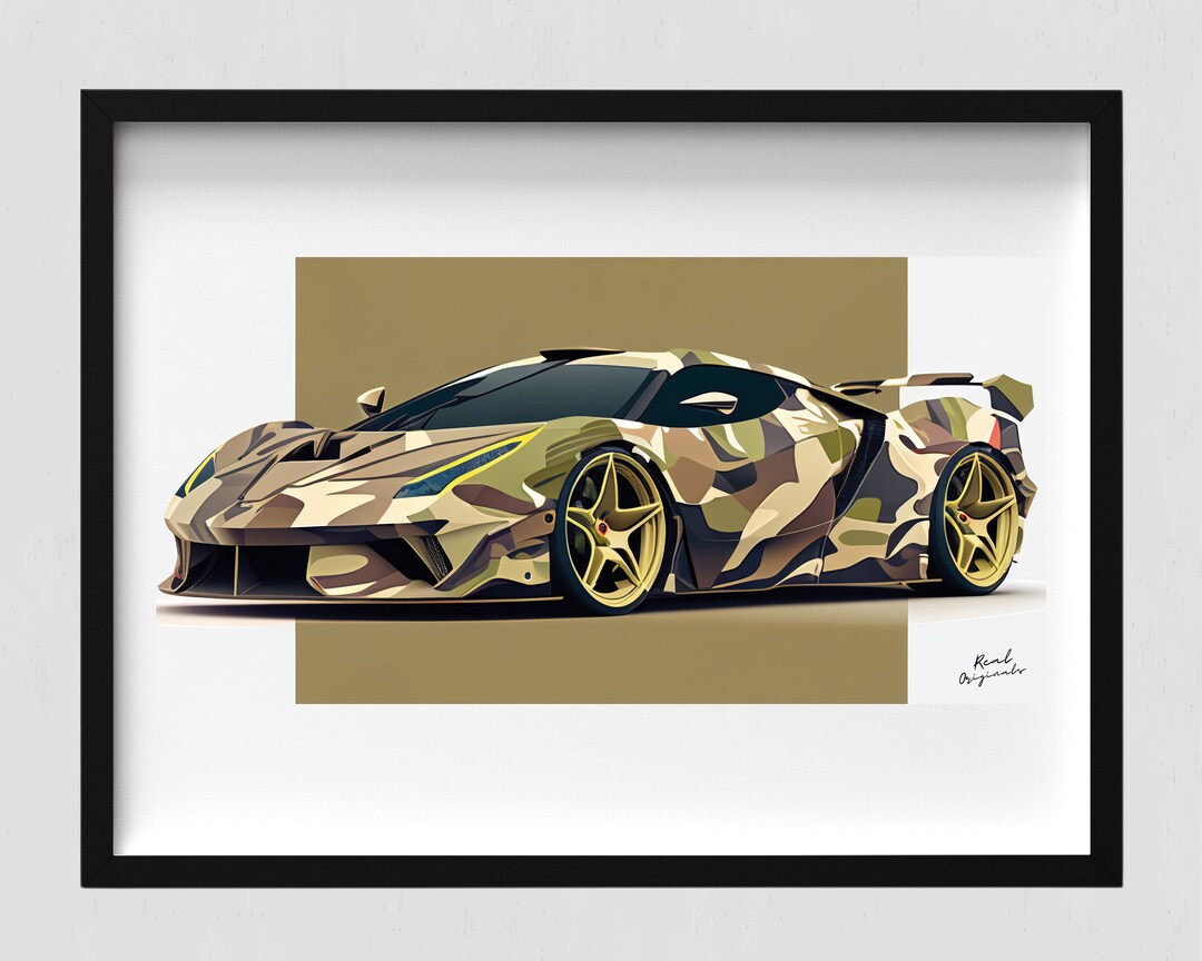 Hypercar Poster | Supercar Poster | Sports Car Wall Art | Racing Car ...