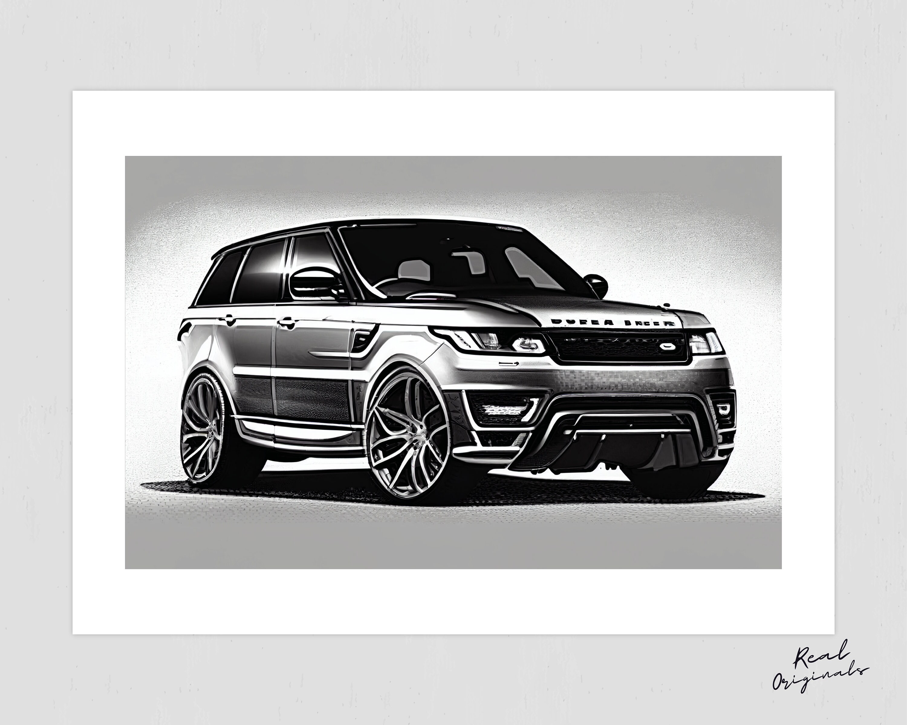 Range Rover Sport Poster | Land Rover Poster | Sports Car Poster ...
