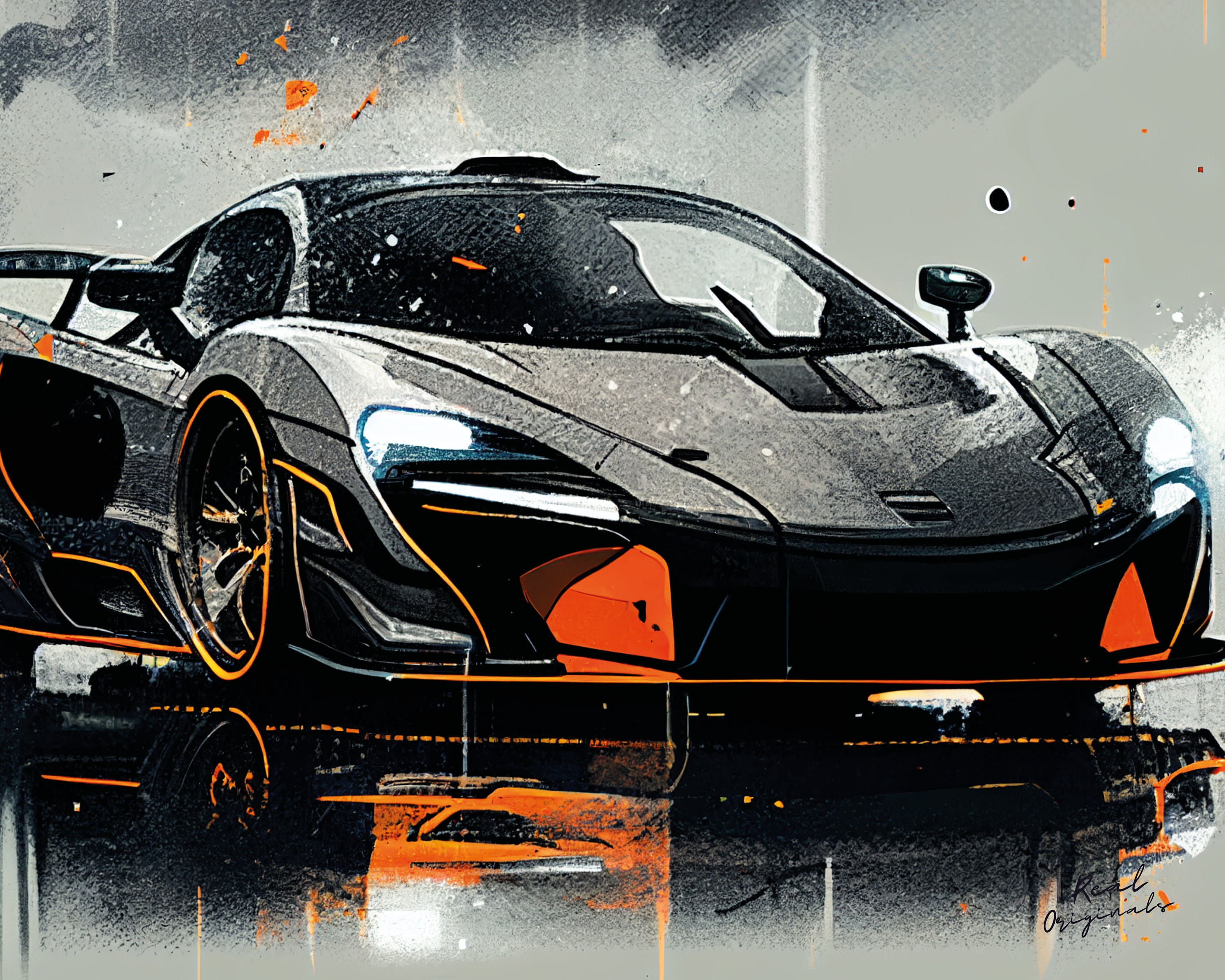 Mclaren Senna GTR Card - AI Illustration - Size 4.1 X 5.8 Inch - Etsy