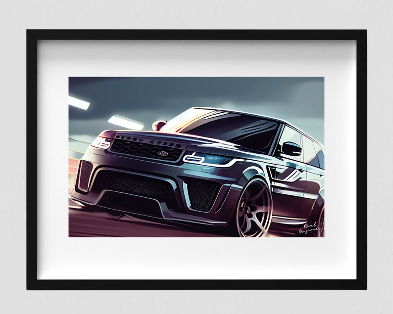 Range Rover Sport Art | Racing Car | Iconic Car Art | Movie Car Poster ...