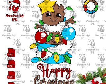 Groot Christmas Svg - Etsy