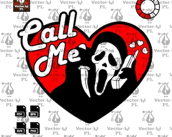 Scream Call Me Svg - Etsy