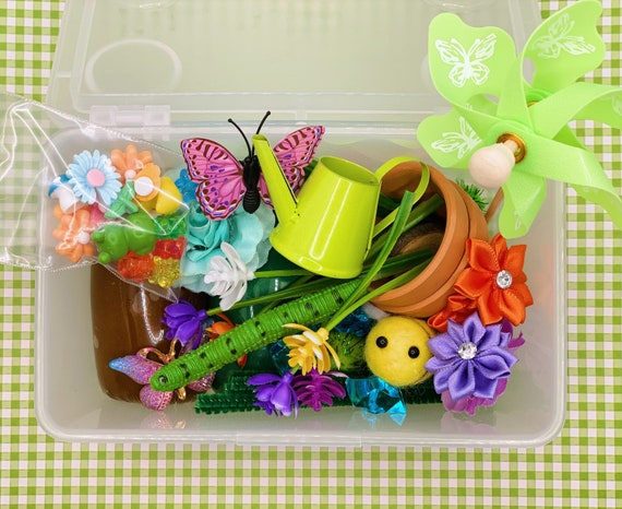 Mini Garden Playdough Kit Garden Play Dough Garden Sensory - Etsy