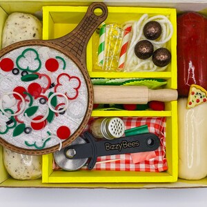 Pizza Play Dough Kit, Pizza Sensory Kit, Pizza Playdough Kit, Pizza Toy ...