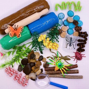Bugs Playdough Kit, Insect Playdough Kit, Bug Collector Toy, Playdough ...