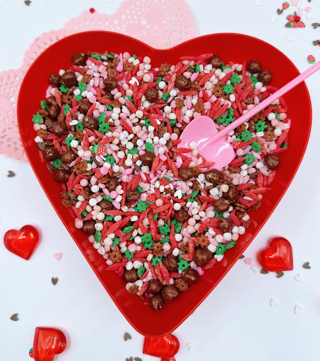 Valentines Day Sensory Bin Filler, Chocolate Covered Strawberries ...