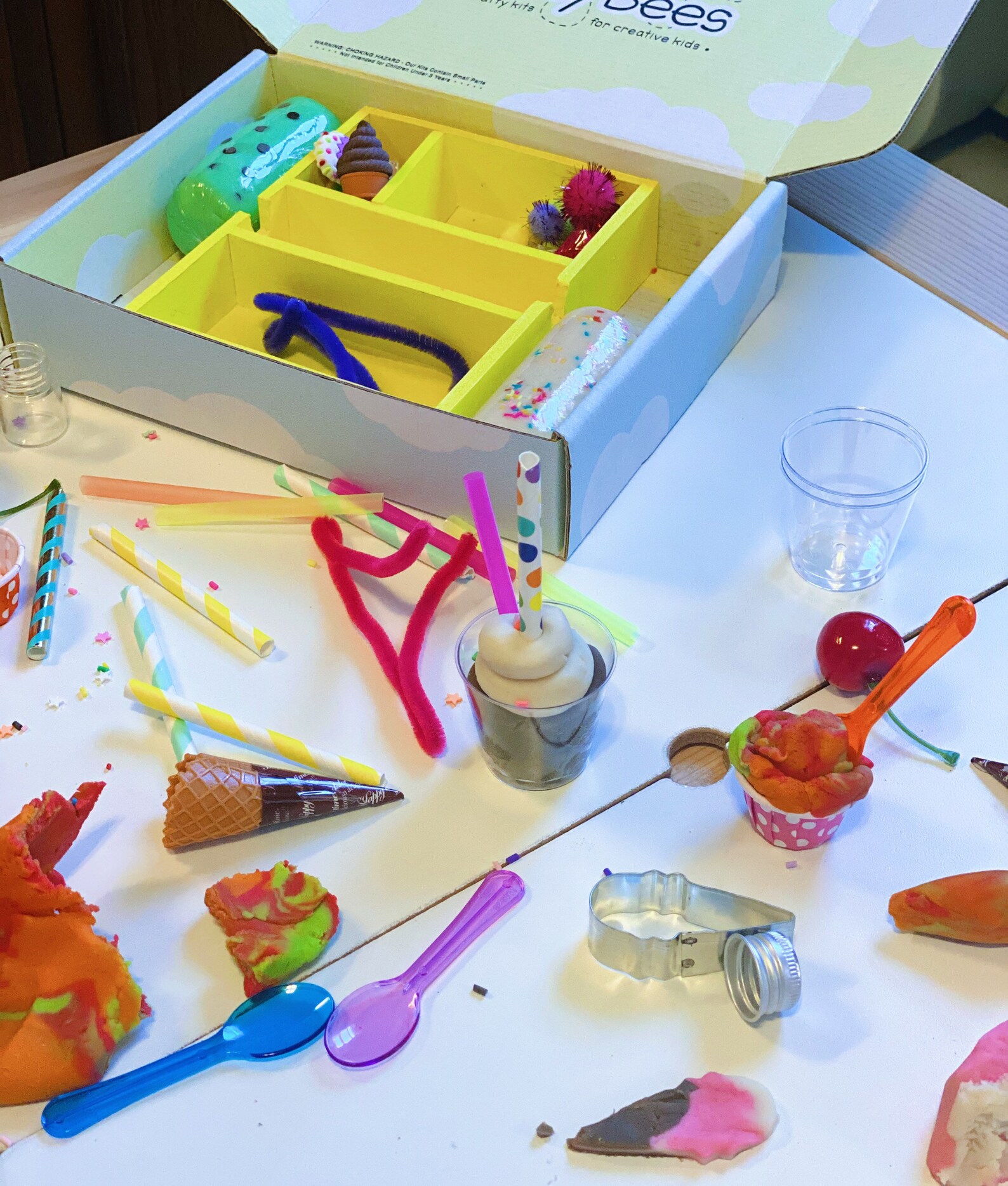 Ice Cream Playdough Kit Play Dough Kit Ice Cream Sensory - Etsy