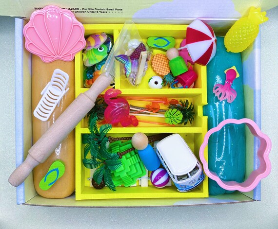 Beach Playdough Kit Beach Sensory Play Summer Sensory Beach - Etsy