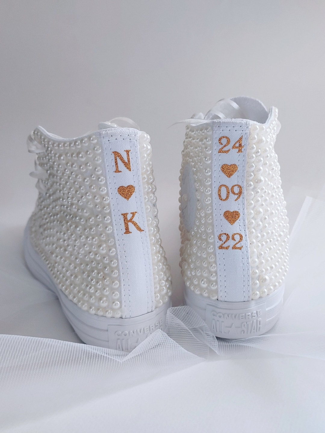 Custom Converse,wedding Converse, Bridal Sneakers, Shoes for Bride ...