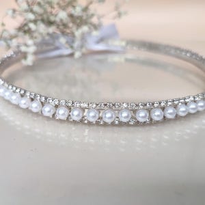 Greek Stefana.minimal Silver and Pearls Stefana. Wedding Crowns ...