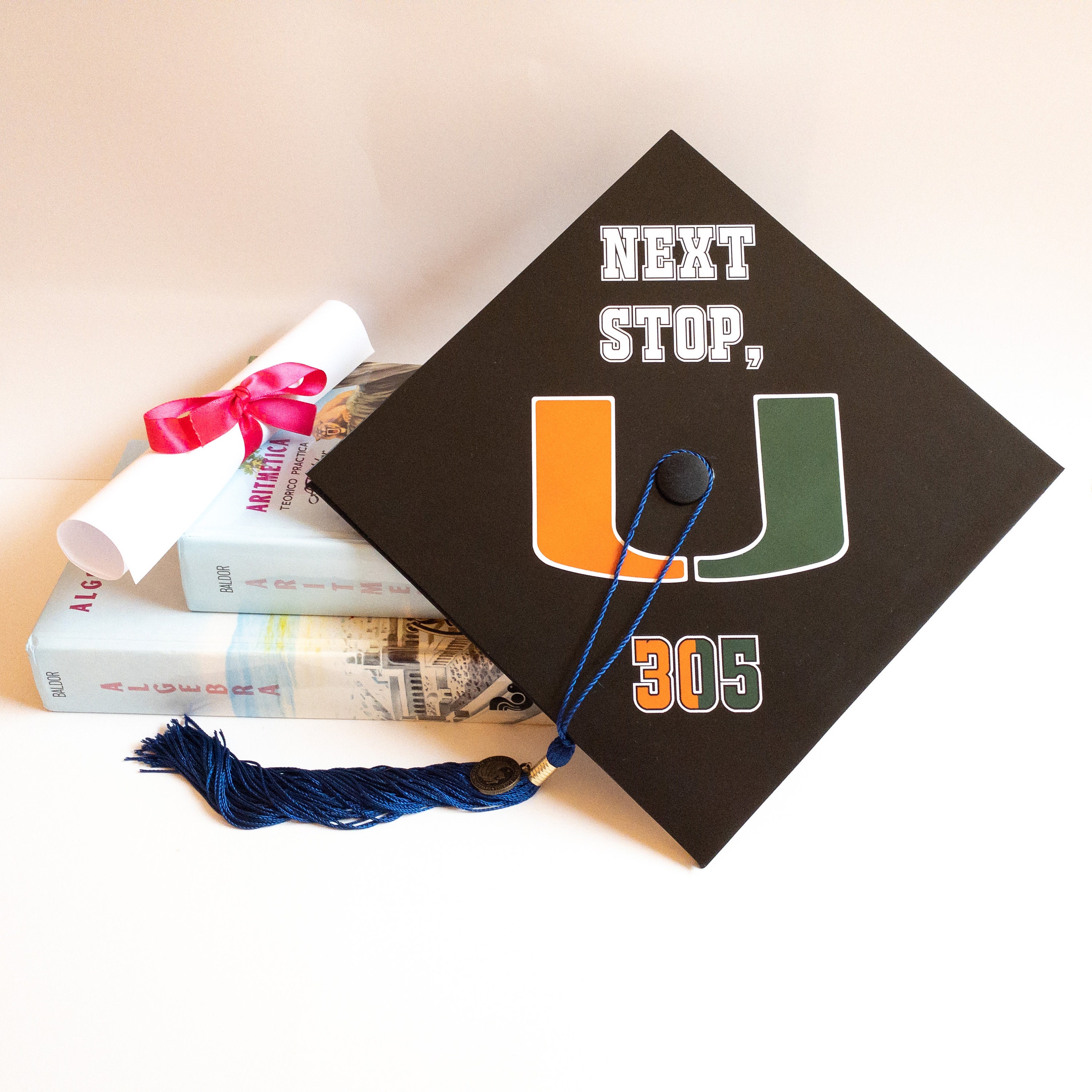 University of Miami Graduation Cap Topper | Etsy