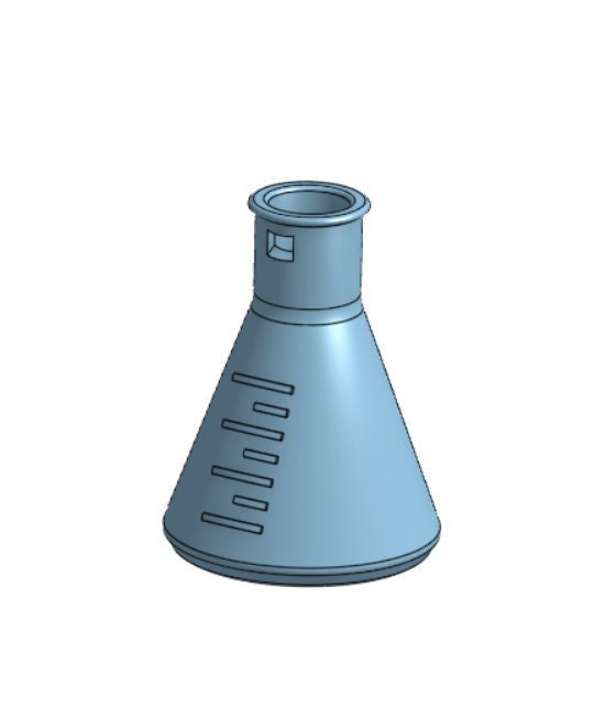 Erlenmeyer Flask Keyring Stl 3D Print File - Etsy