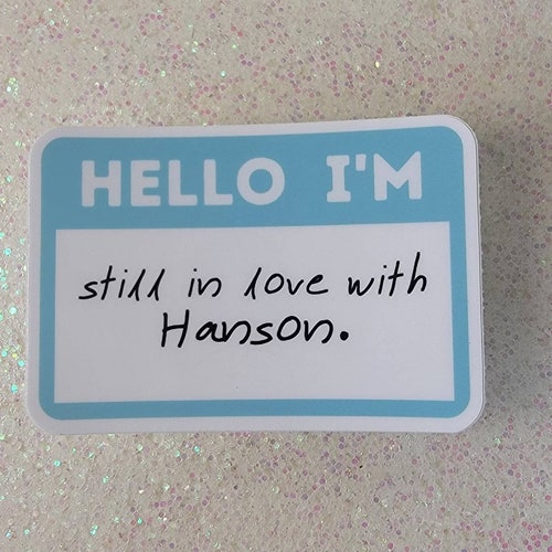 Hanson Floral Logo Vinyl Sticker 3 Inch Premium Vinyl - Etsy