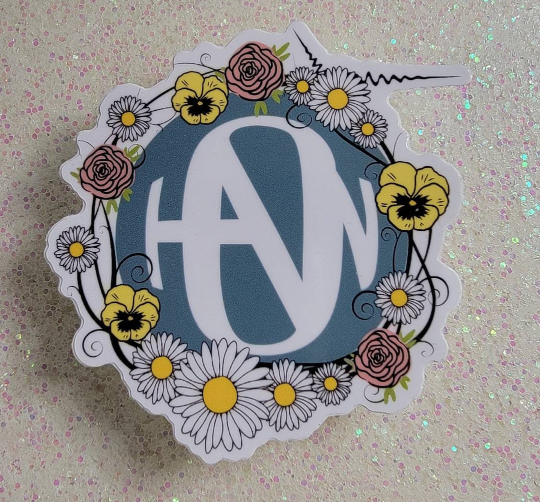 Hanson Floral Logo Vinyl Sticker | 3 Inch Premium Vinyl - Weather Proof ...
