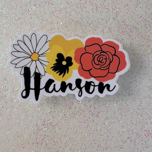 Hanson Floral Logo Vinyl Sticker 3 Inch Premium Vinyl - Etsy