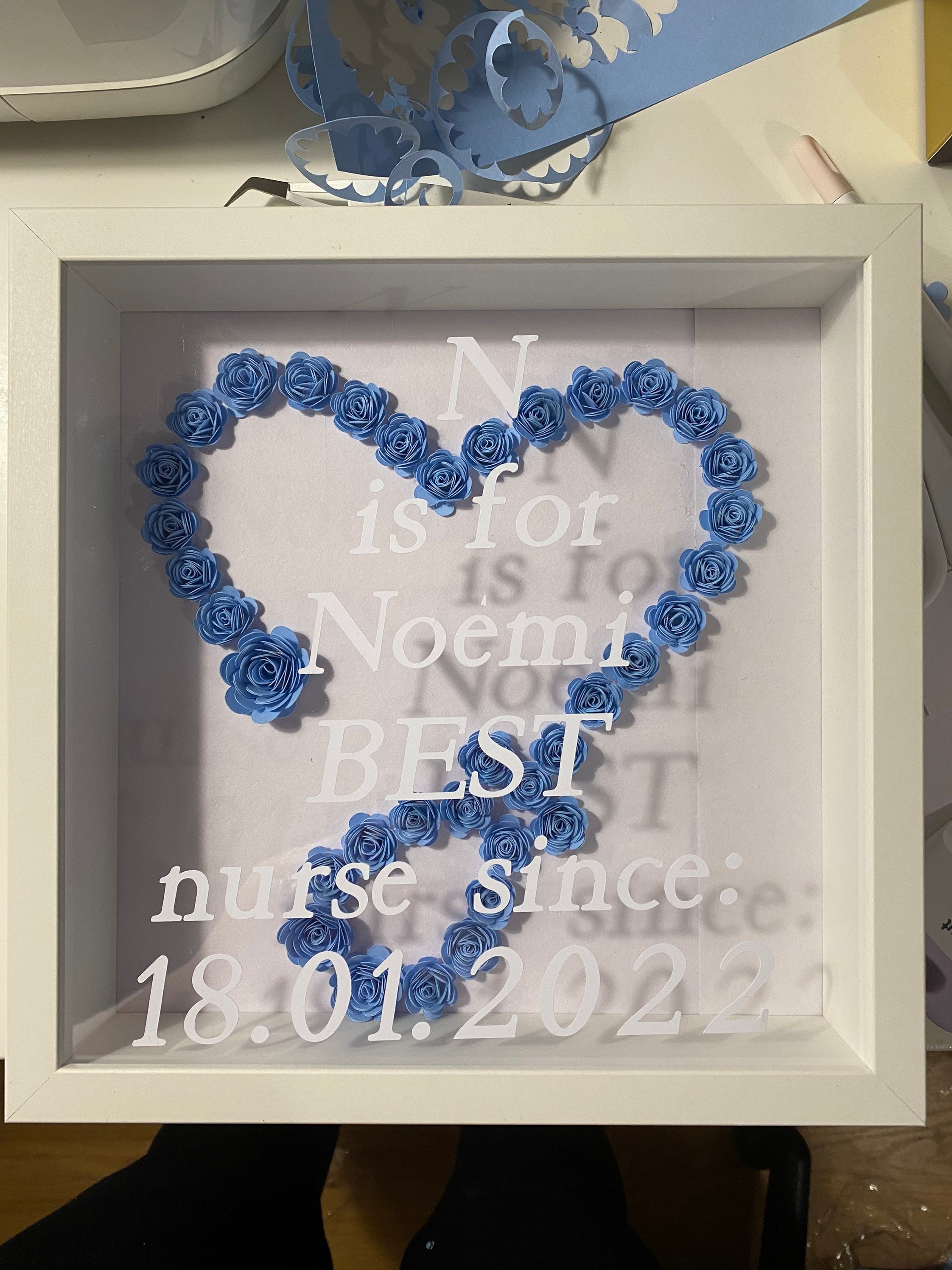 Shadow Box Personalised Gift Wedding Gift birthday Gift Baby Birth Gift ...