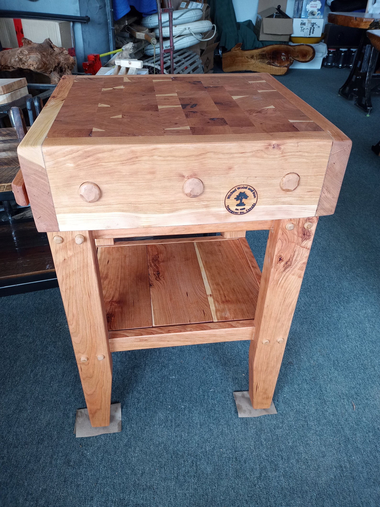 Cherry Butchers Chopping Block - Etsy