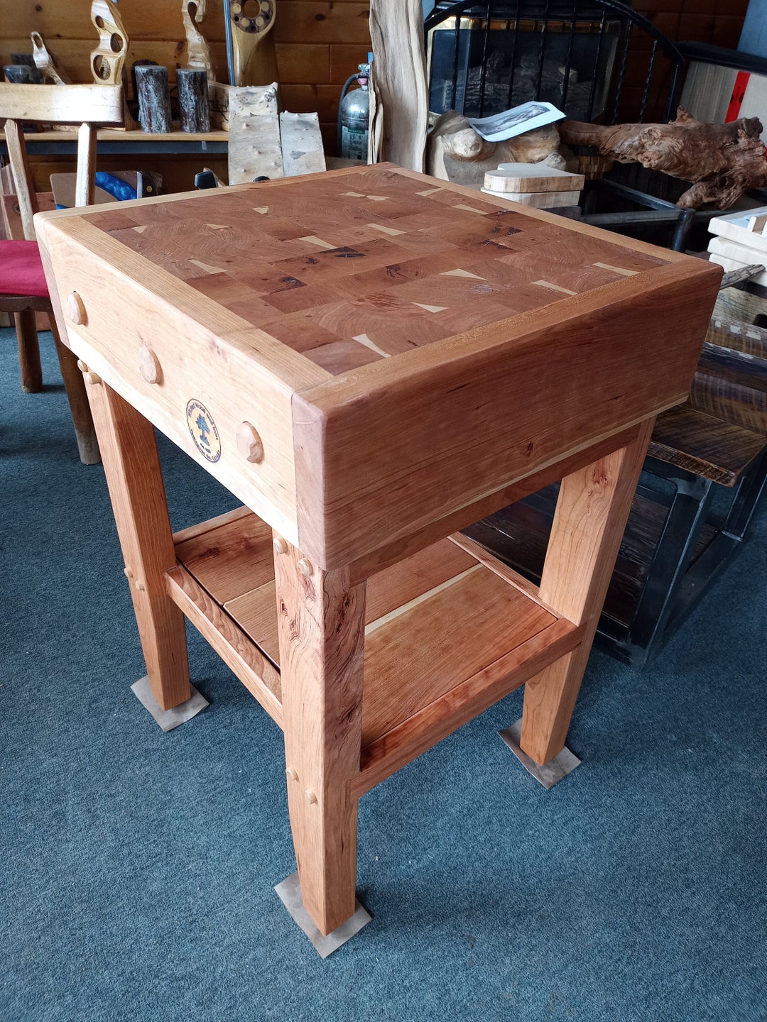 Cherry Butchers Chopping Block - Etsy