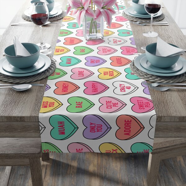 Valentine Table Runner - Etsy