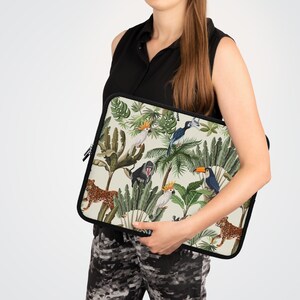 Jungle Animals Laptop Sleeve Laptop Case Animals Laptop Sleeve Office ...